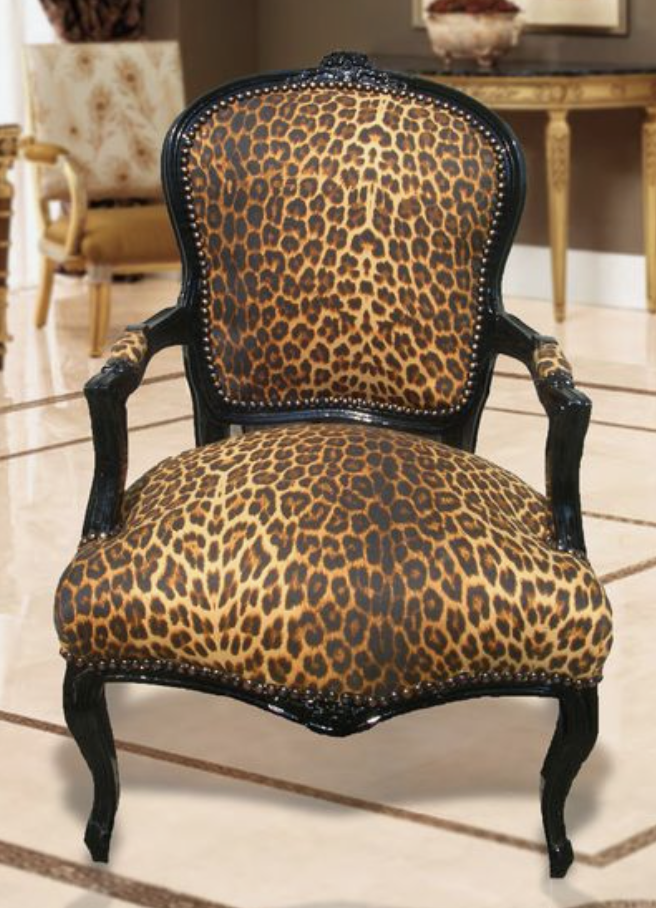 How to update an antique chair with animal print : Annie Elliott Design